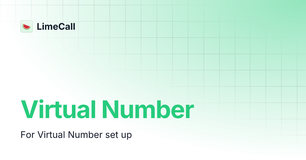Virtual Number | LimeCall